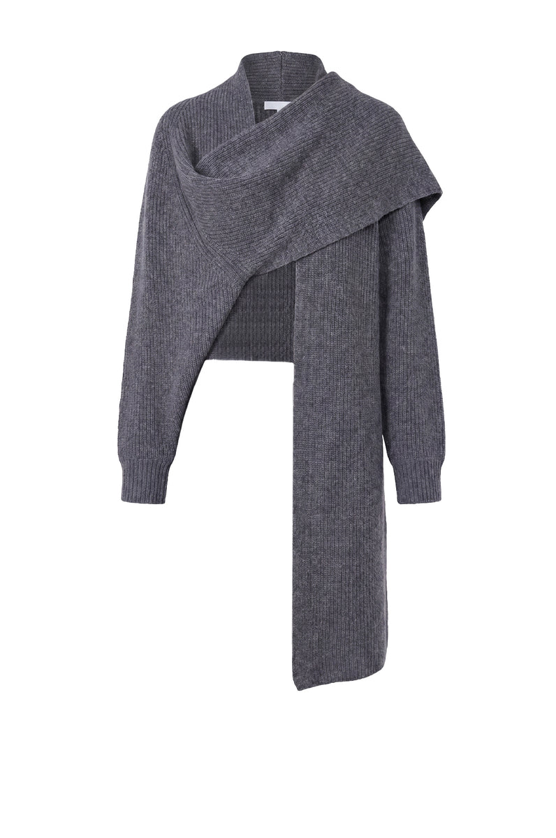 scarfie sleeve / charcoal marle | m o o c h i